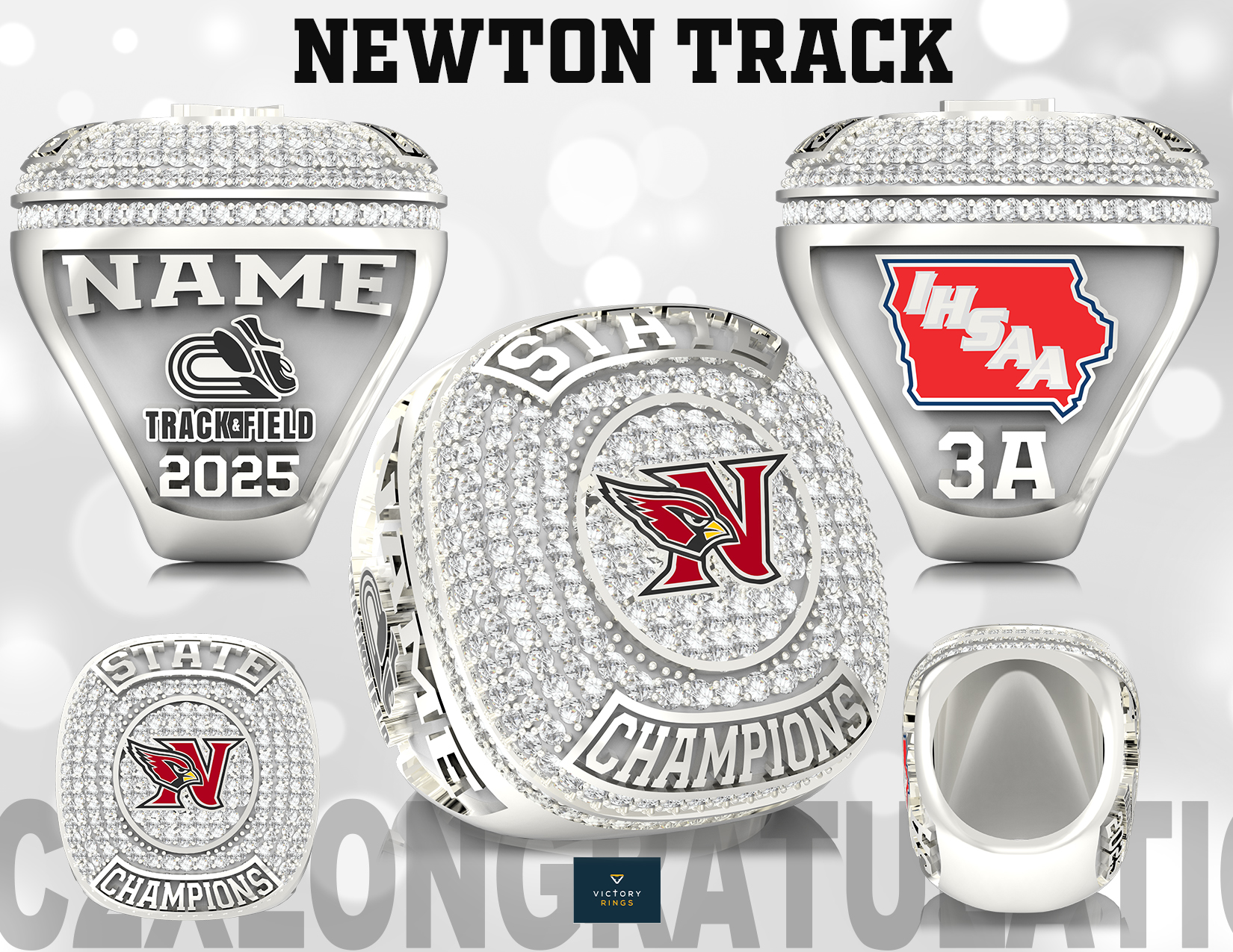 Newton Track Rings – Victory Rings