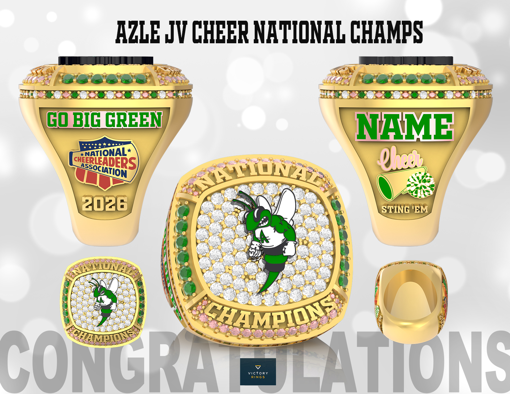 Azle Cheer Rings – Victory Rings
